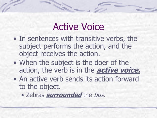 Active & Passive Voice & Verbs | PPTX