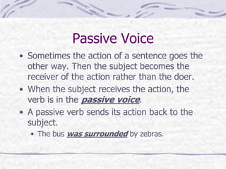 Active & Passive Voice & Verbs | PPTX