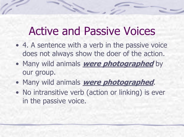 Active & Passive Voice & Verbs | PPTX