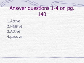 Active & Passive Voice & Verbs | PPTX
