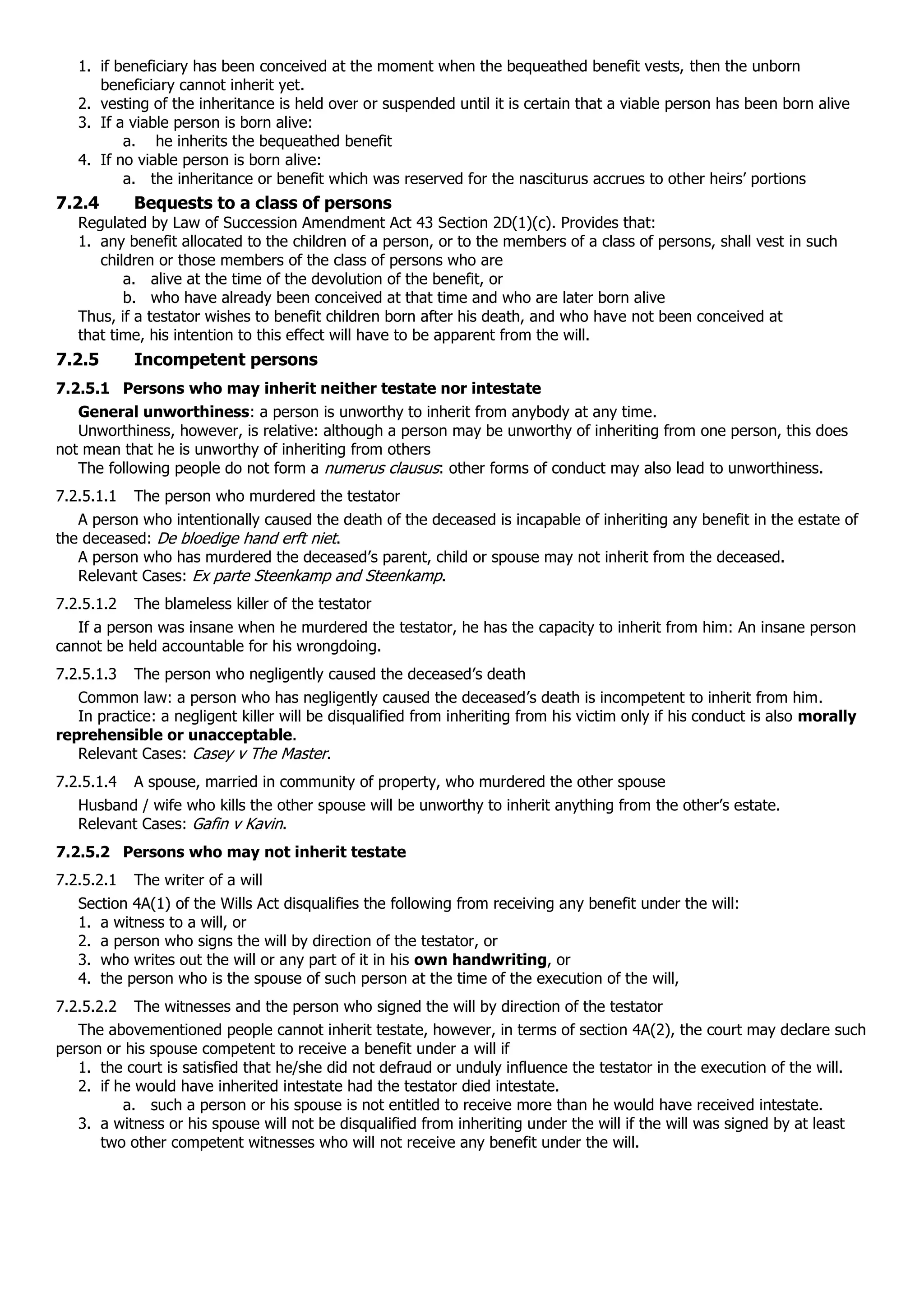Law of succession-Notes for students studying law | DOC