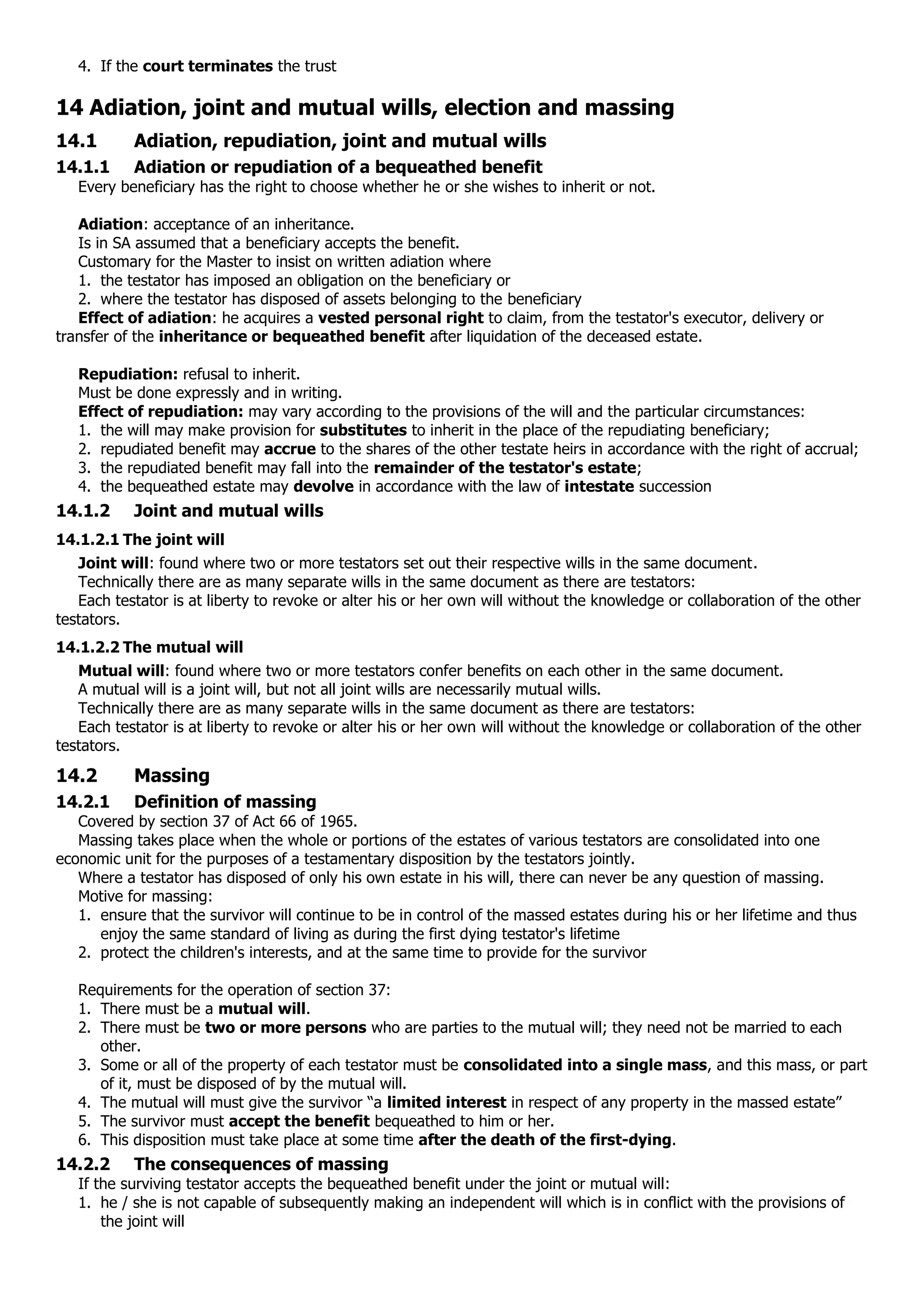 Law of succession-Notes for students studying law | DOC
