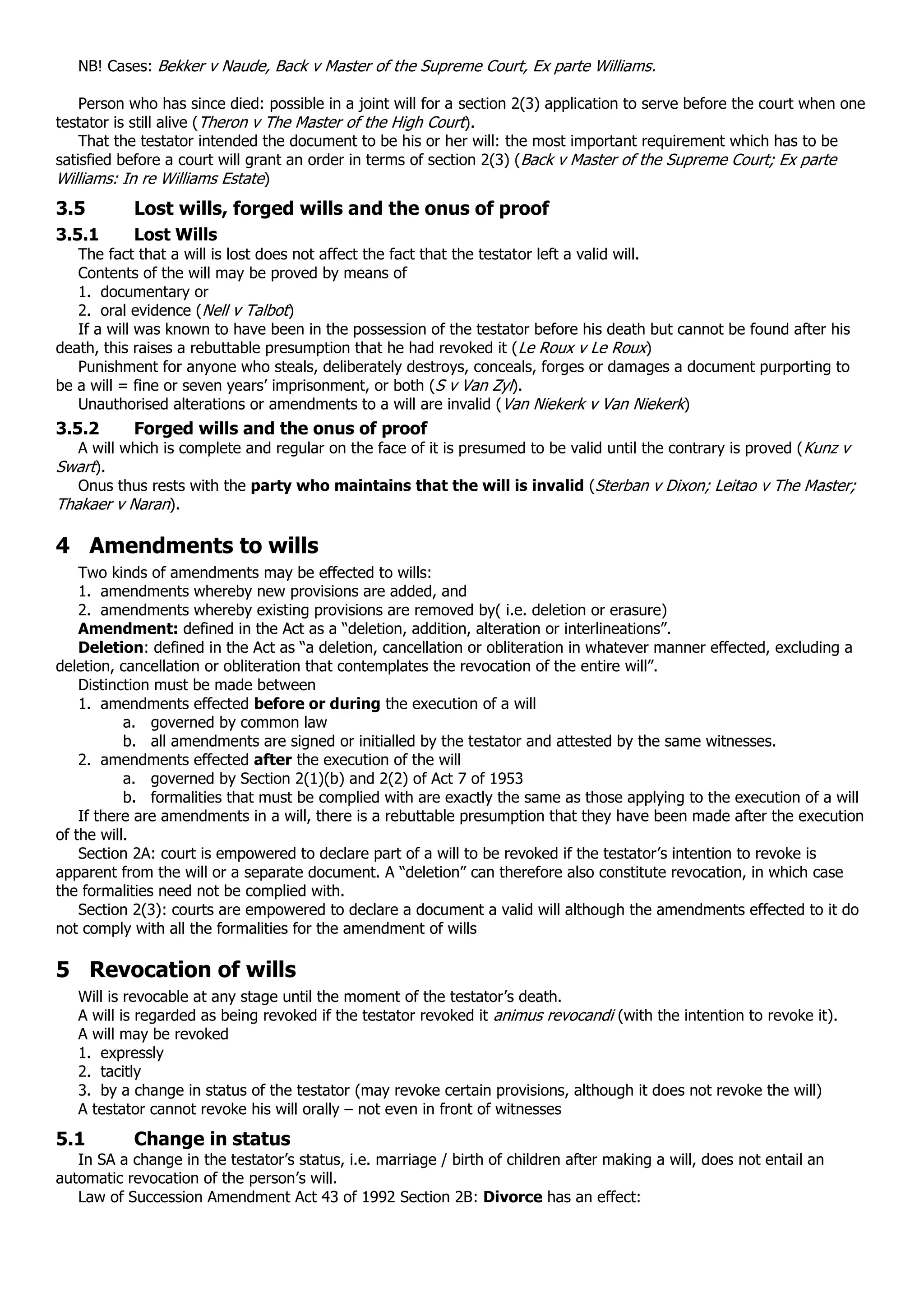 Law of succession-Notes for students studying law | DOC