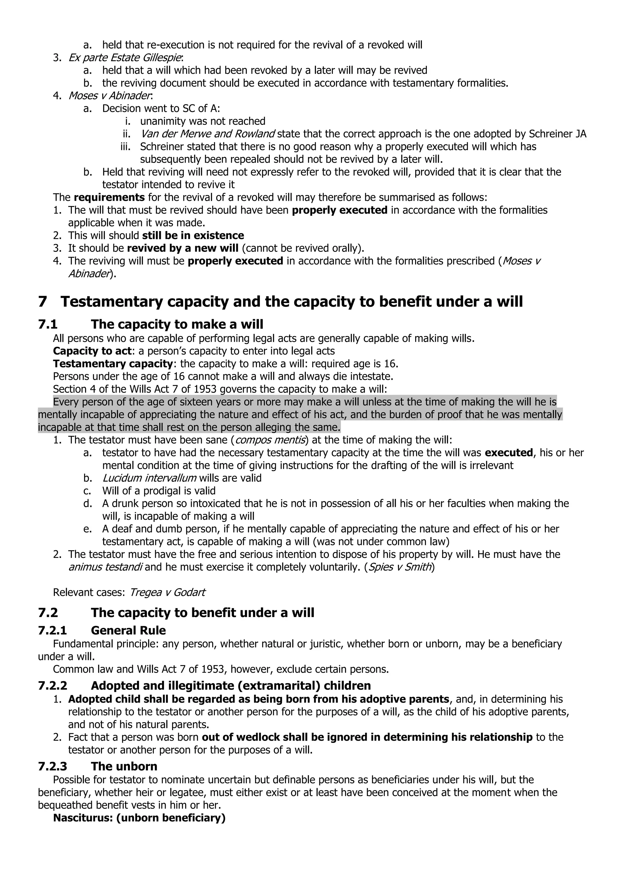 Law of succession-Notes for students studying law | DOC