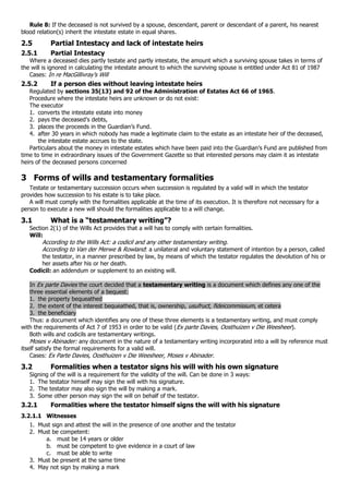 Law of succession-Notes for students studying law | DOC