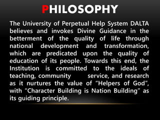 Philosophy, mission and vision | PPTX