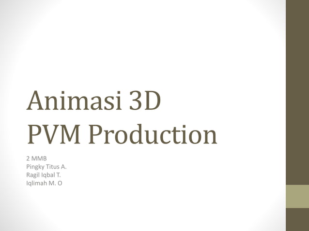 Projek Akhir Mata Kuliah 3D | PPT