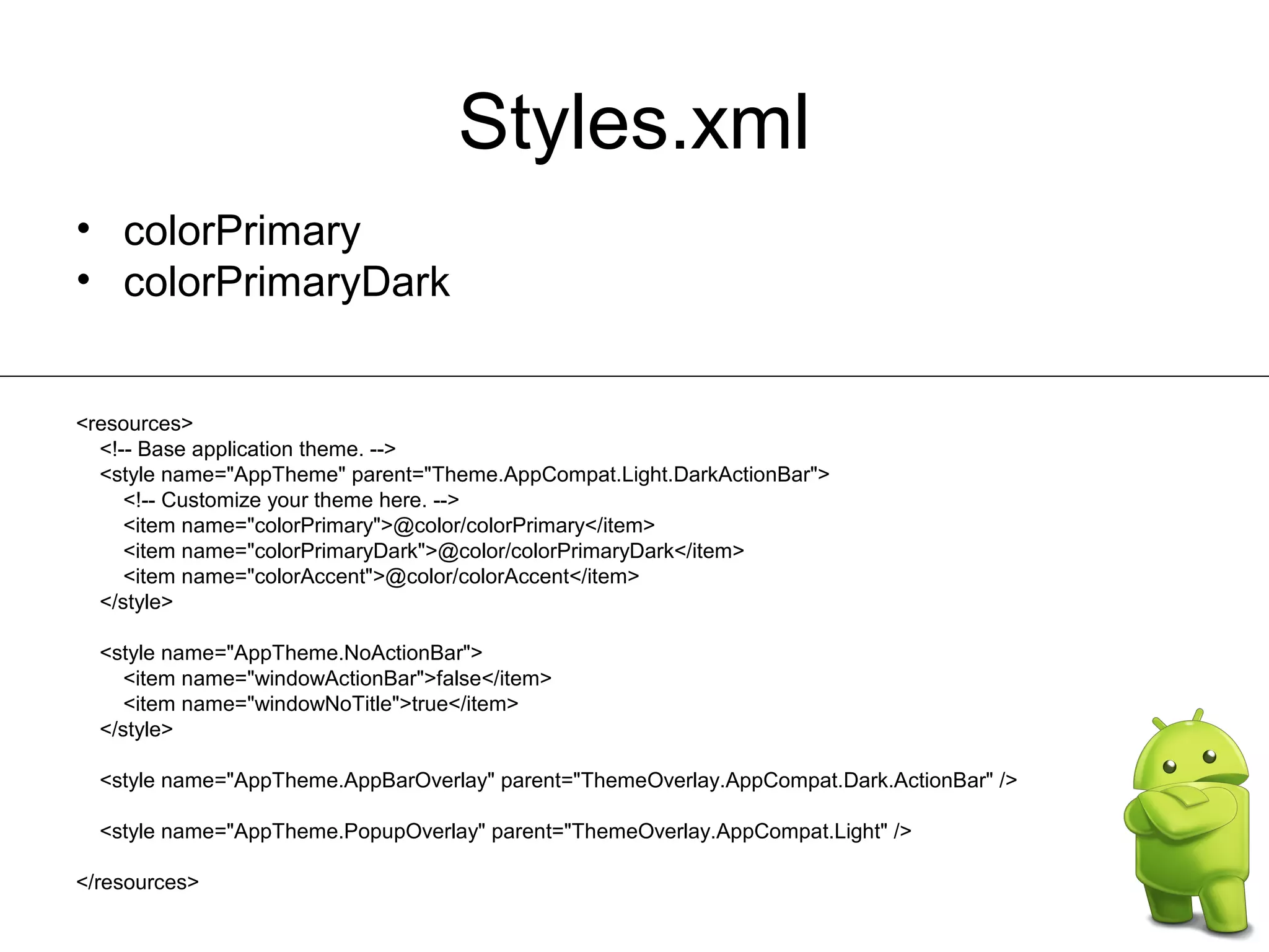 Android Values Folder Ppt