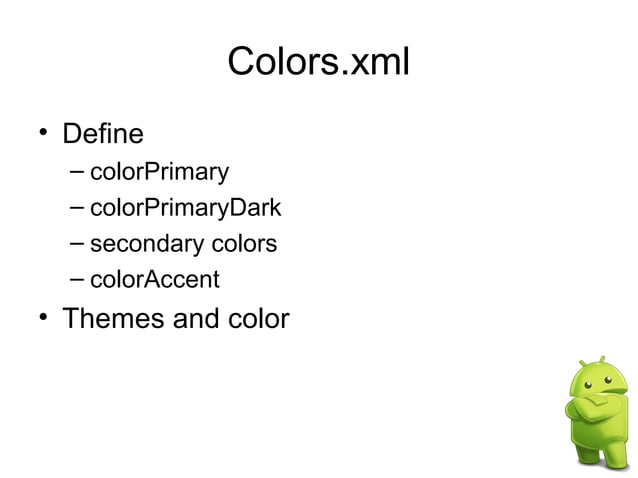 Android - Values folder | PPT