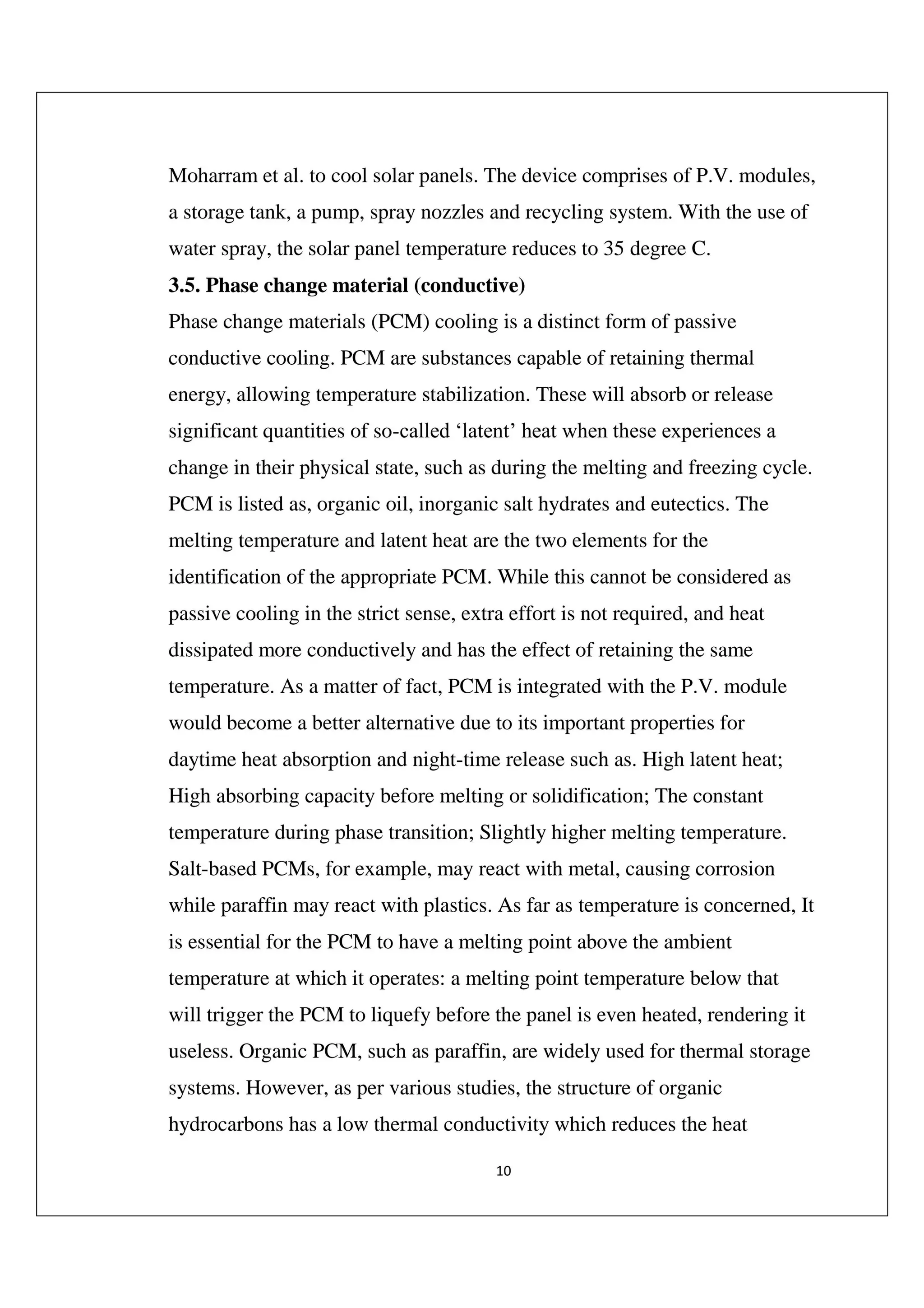 Advance Cooling techniques of PV module. (Seminar report) | PDF