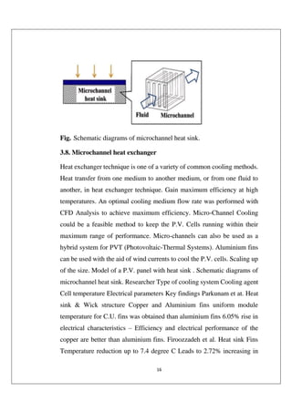 Advance Cooling techniques of PV module. (Seminar report) | PDF