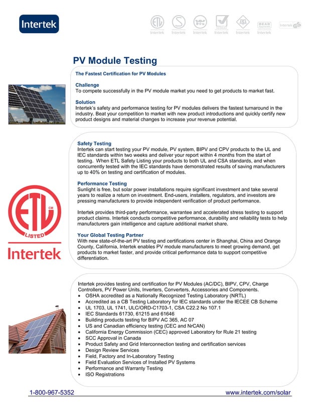 Pv module testing | PDF