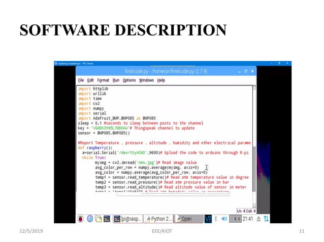 RASPBERRY PI PROCESSOR for solar PV Panel monitoring | PPT