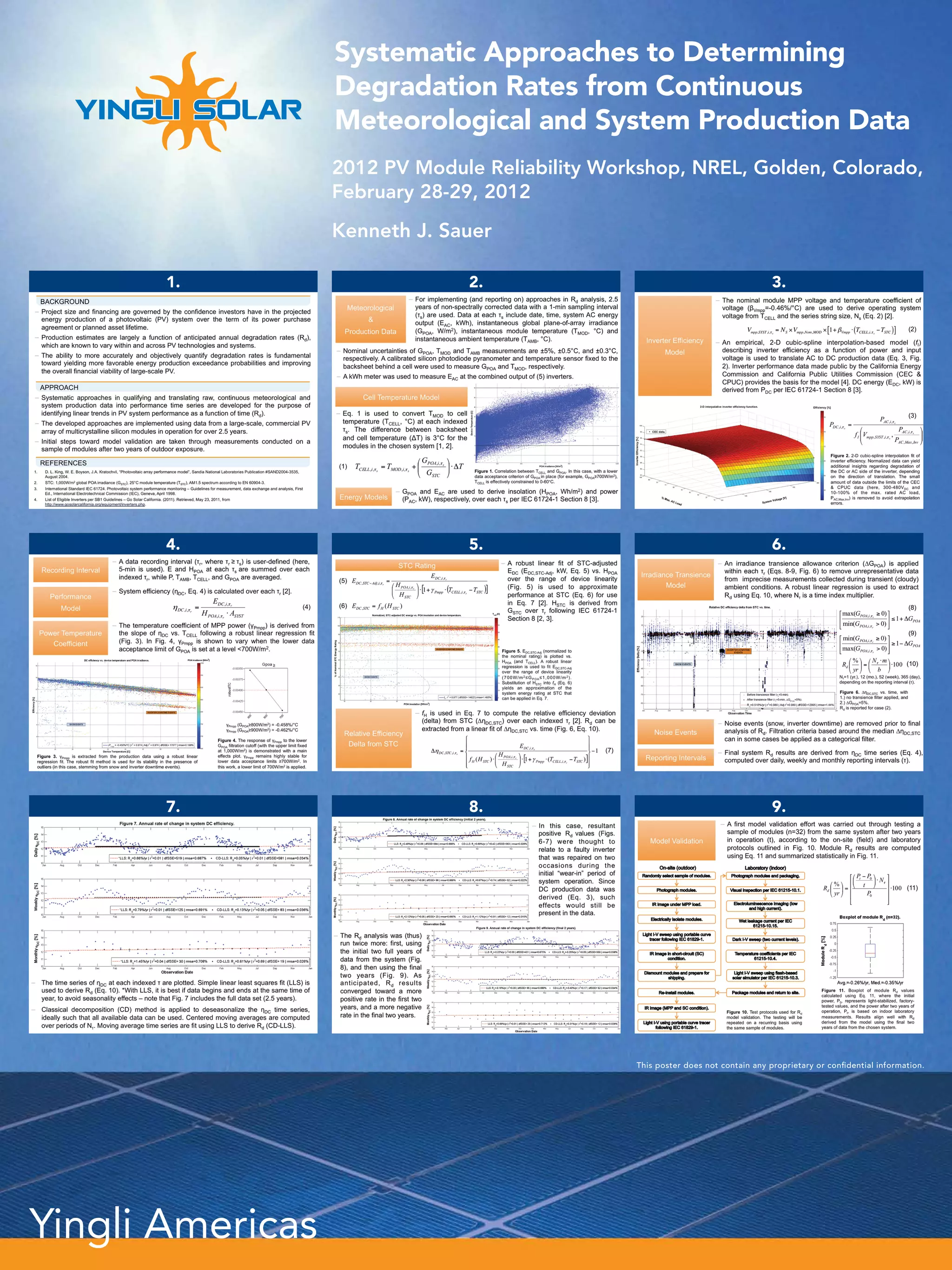 Systematic Approaches to Determining Degradation Rates from Continuous ...