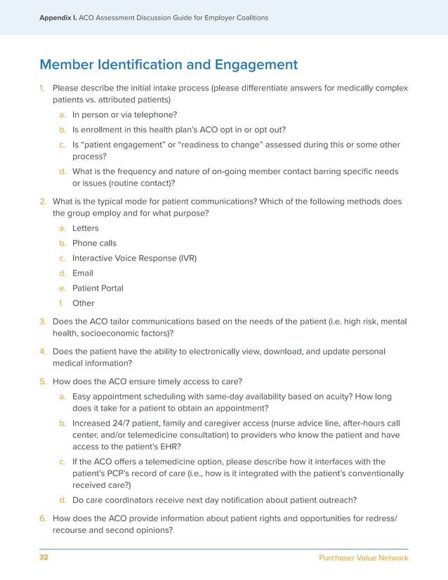 Accountable Care Organization Assessment Toolkit | PDF