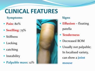 Pigmented villonodular synovitis | PPTX