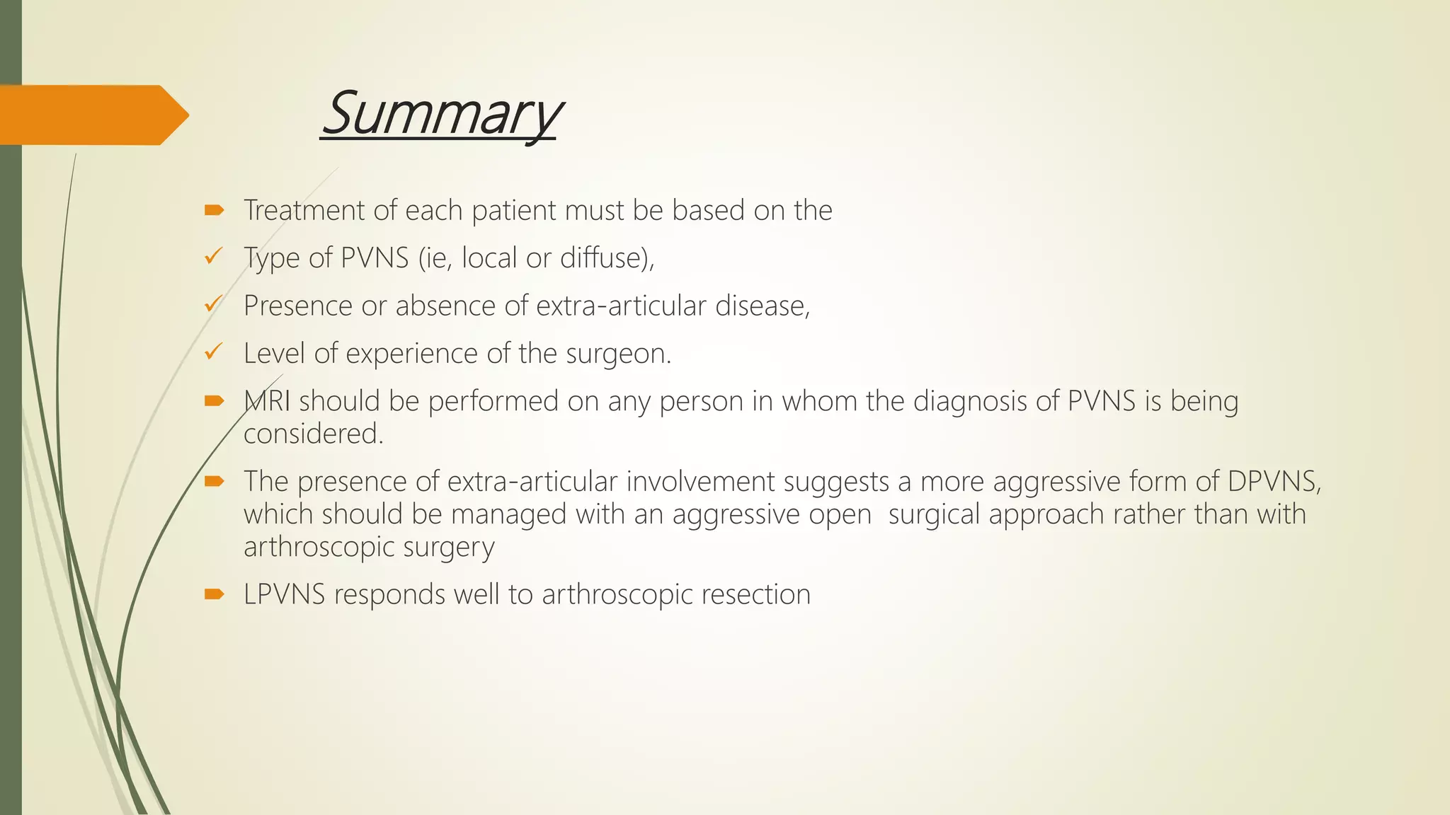 PVNS,SYNOVIAL CHONDROMATOSIS & LOOSE BODIES | PPTX