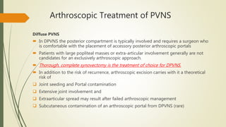 PVNS,SYNOVIAL CHONDROMATOSIS & LOOSE BODIES | PPTX