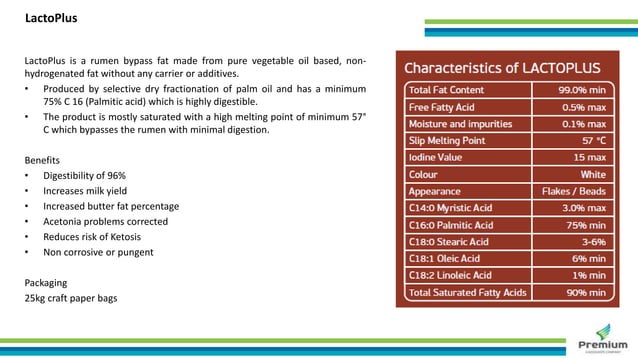 Premium Vegetable Oils - Animal Feed Division | PDF | Agriculture ...
