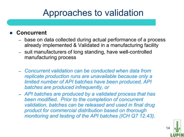 Process Validation of API | PPTX | Manufacturing Industry | Industries