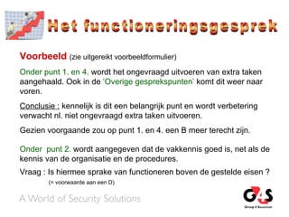 Functioneringsgesprekken (2008) | PPT