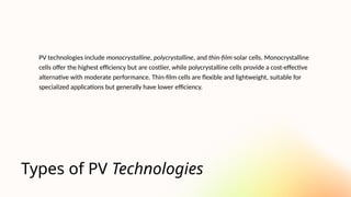 PV power plant Overview and introduction | PPTX