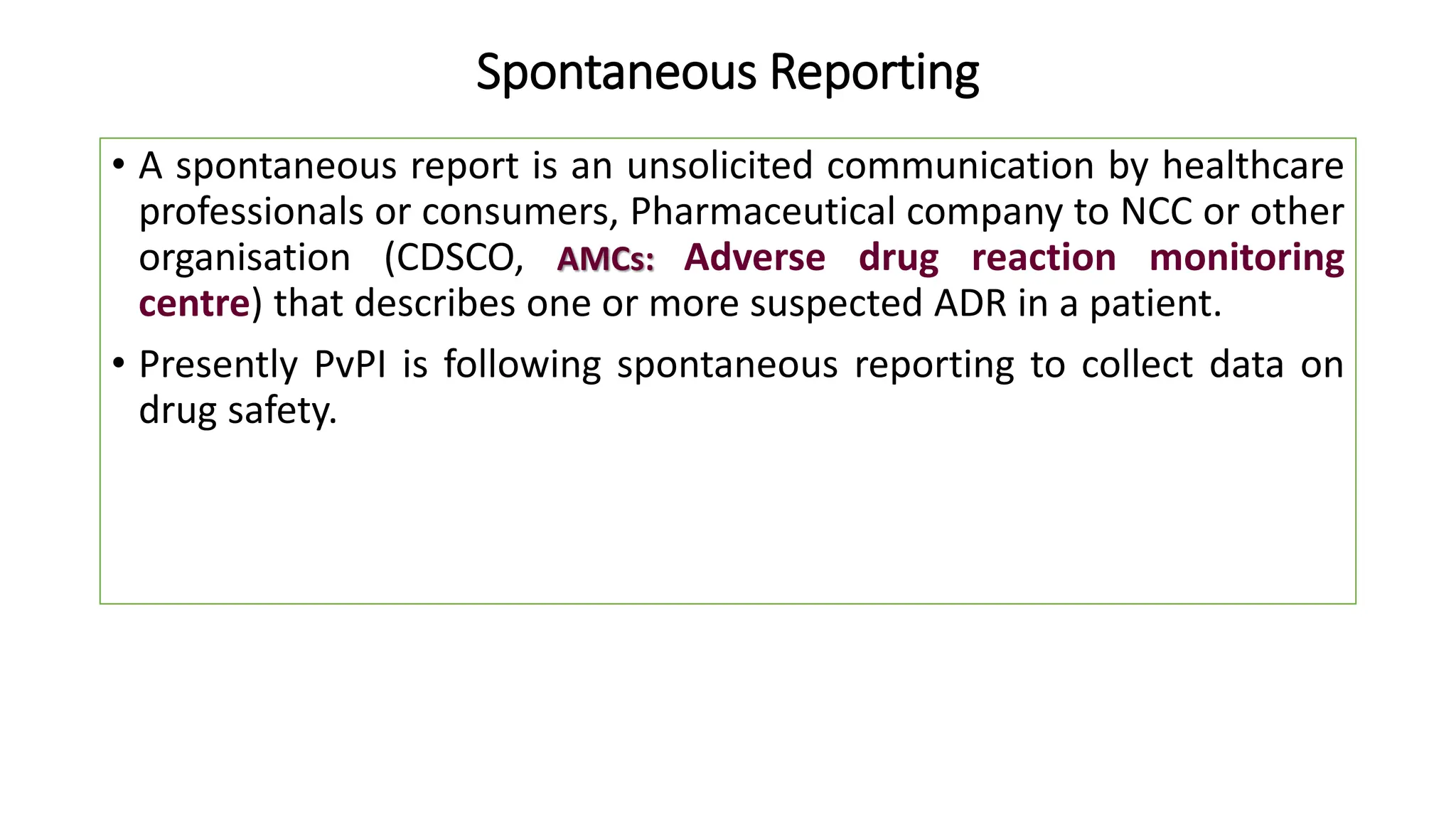 PvPI ADR reporting communication under pvpi | PDF