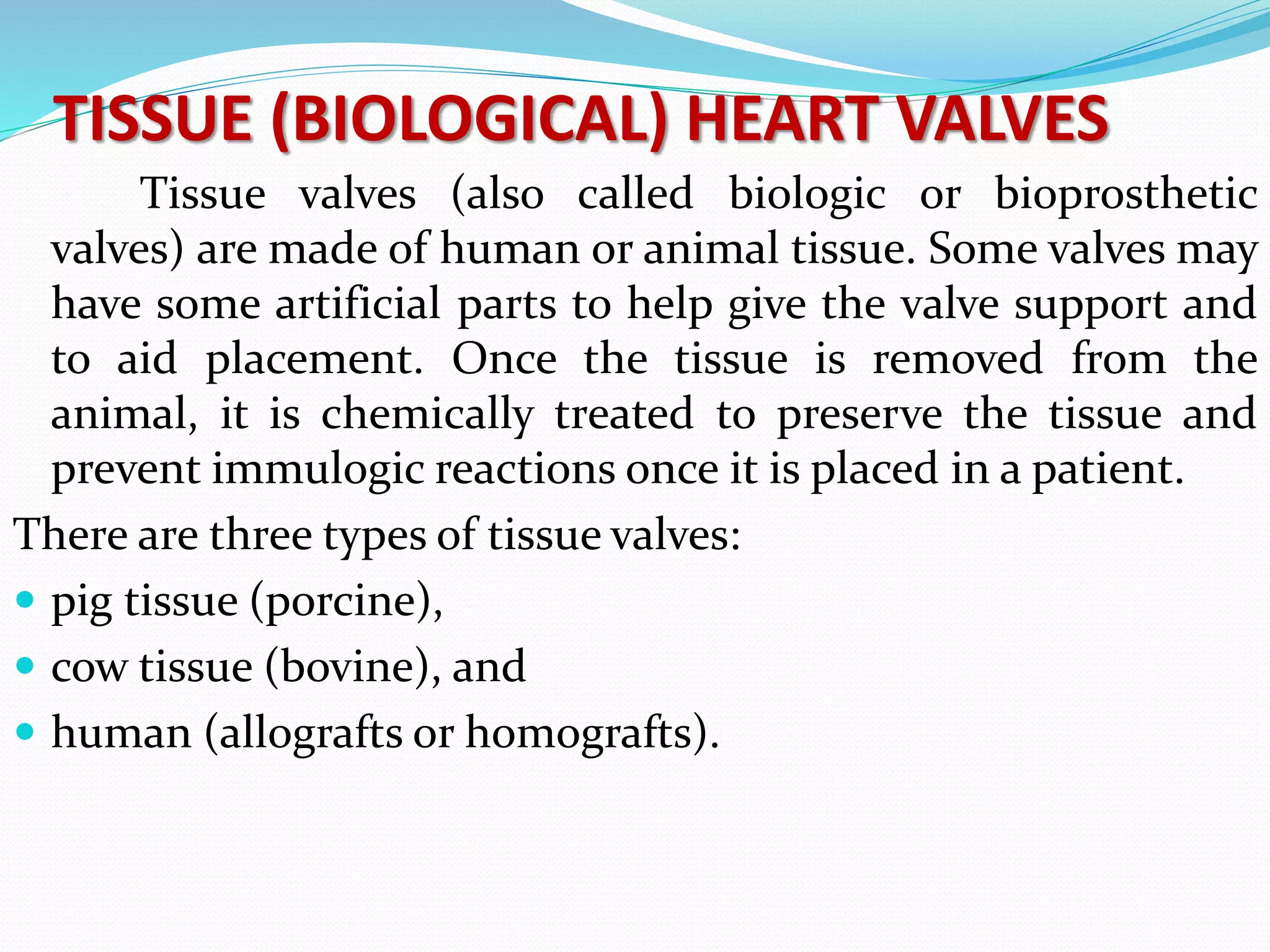 PROSTHETIC VALVES | PPTX