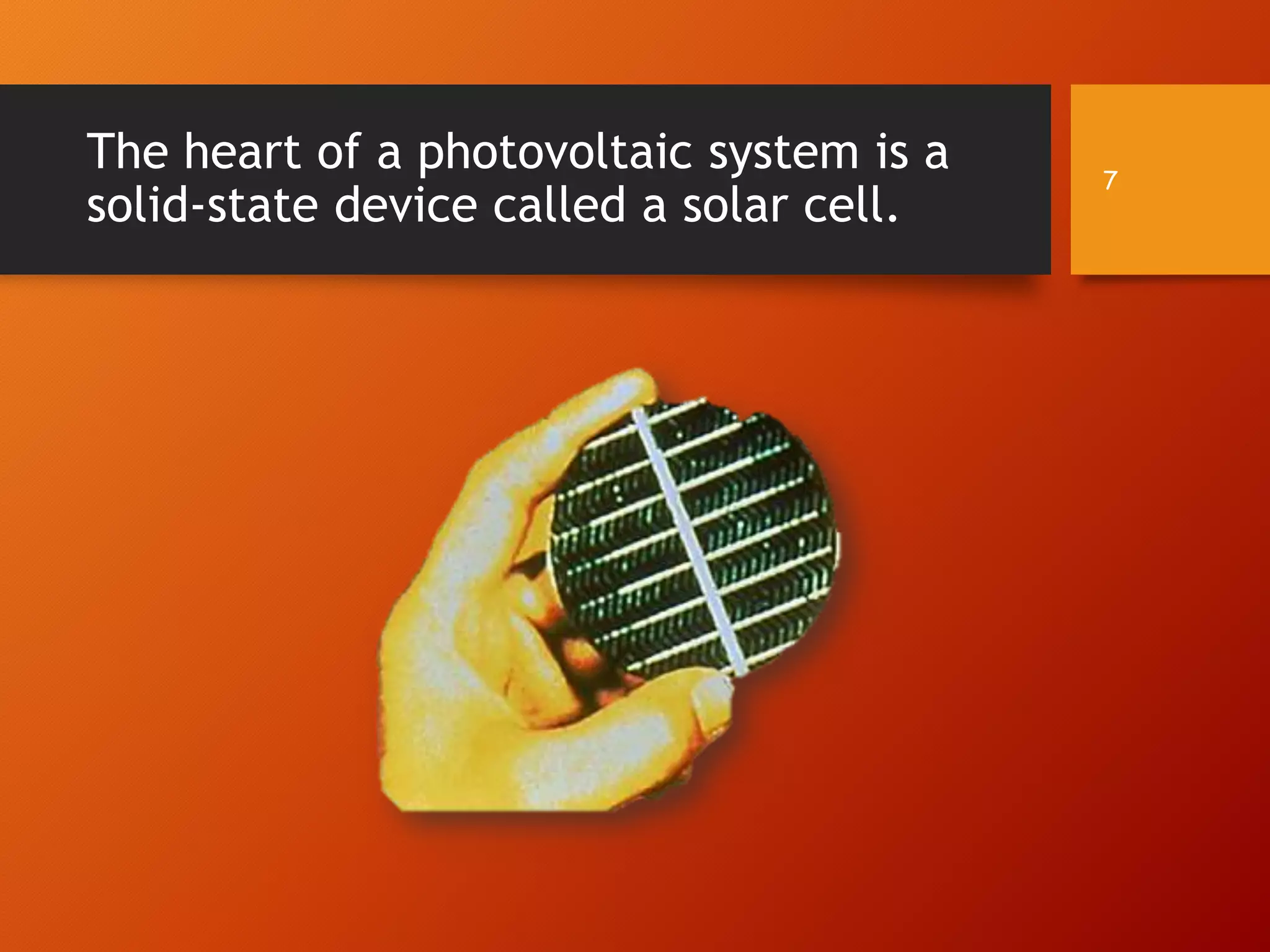 Photo-voltaic cells (Introduction, application, uses) | PPTX