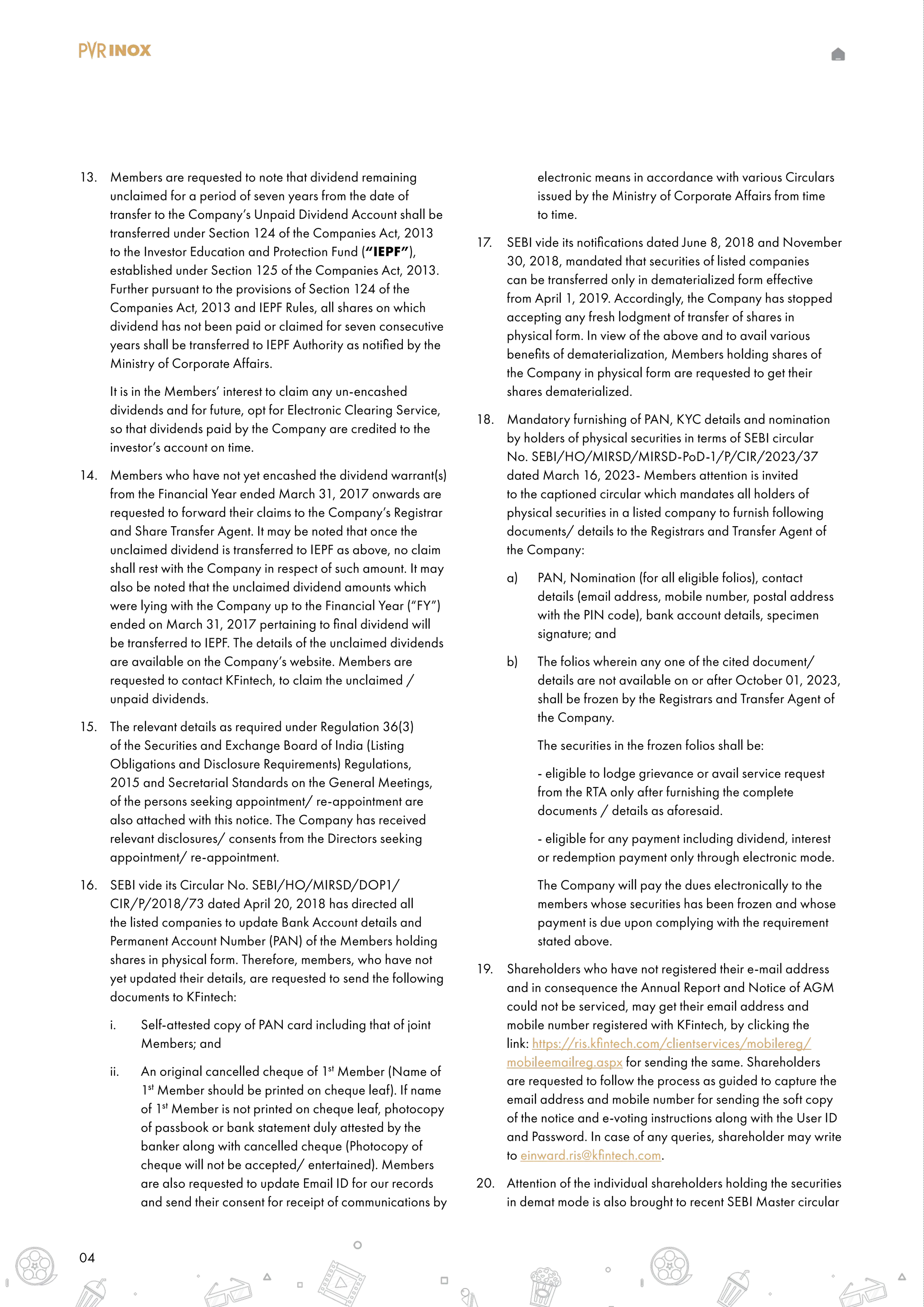 pvr cinemas india annual report 2024.pdf