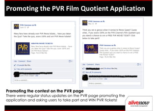 PVR Cinemas Social Media Case Study by Alive Now | PDF