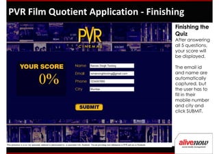 PVR Cinemas Social Media Case Study by Alive Now | PDF