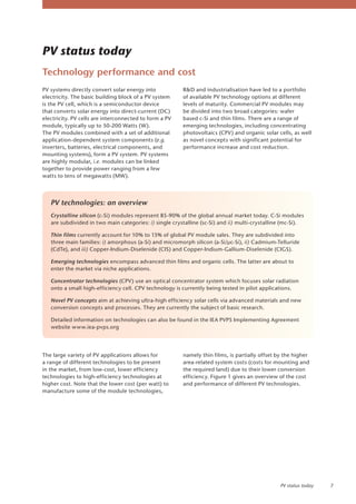 Solar Photovoltaic power roadmap | PDF