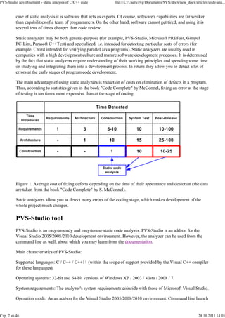 PVS-Studio advertisement - static analysis of C/C++ code | PDF