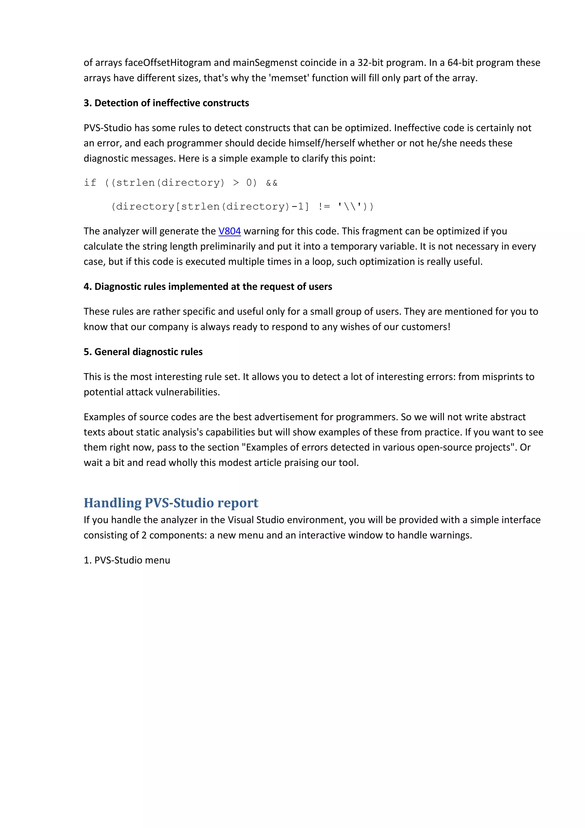 PVS-Studio advertisement - static analysis of C/C++ code | PDF