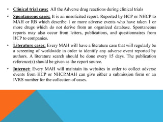 Pharmacovigilance- an overview | PPTX