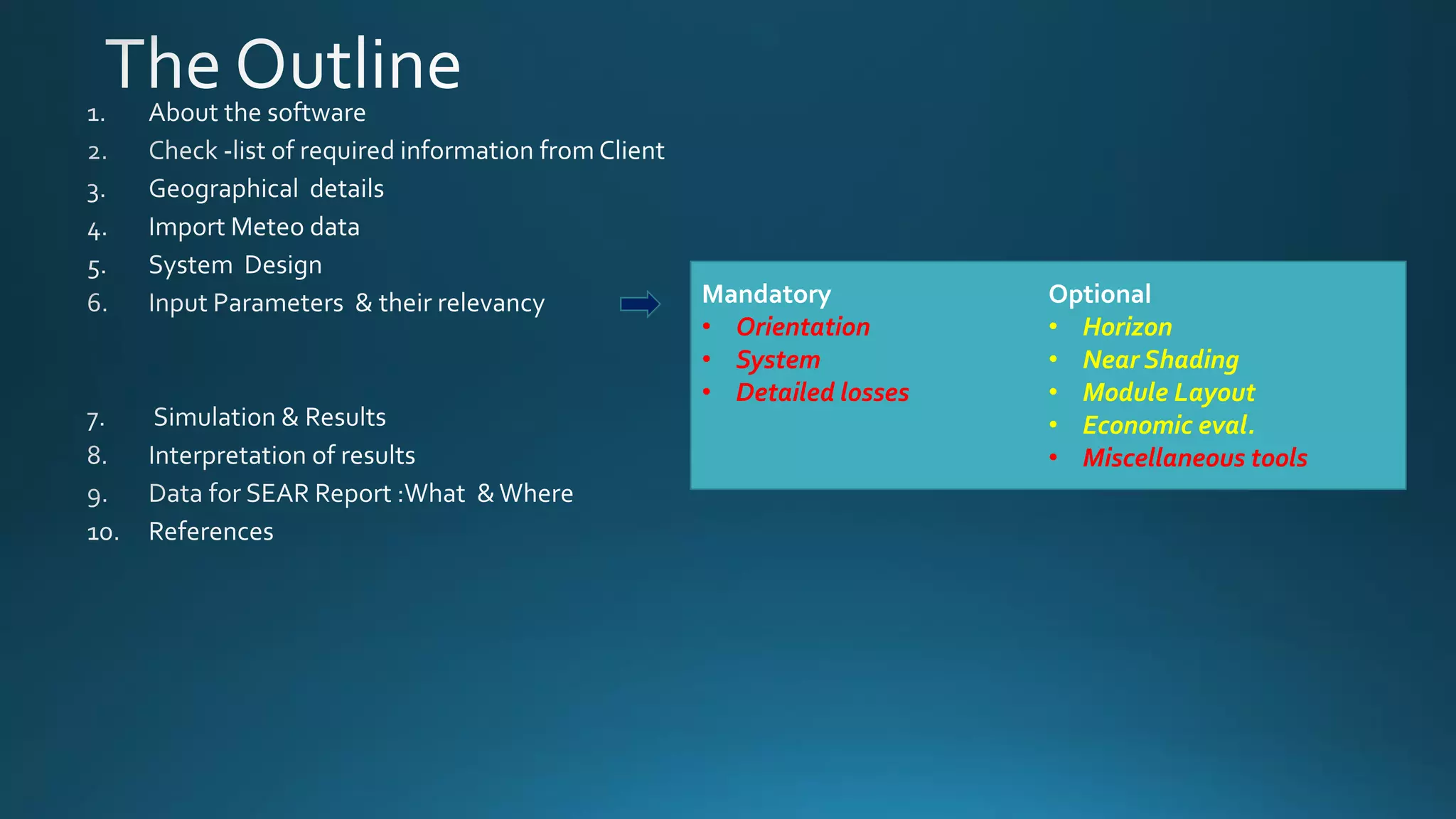 Steps to simulate grid connected solar pv project through PVSyst ...