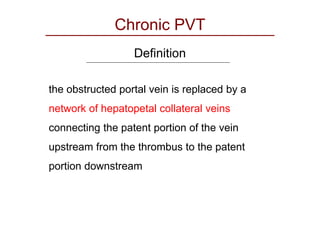Portal vein thrombosis: scenarios and principles of treatment | PPTX