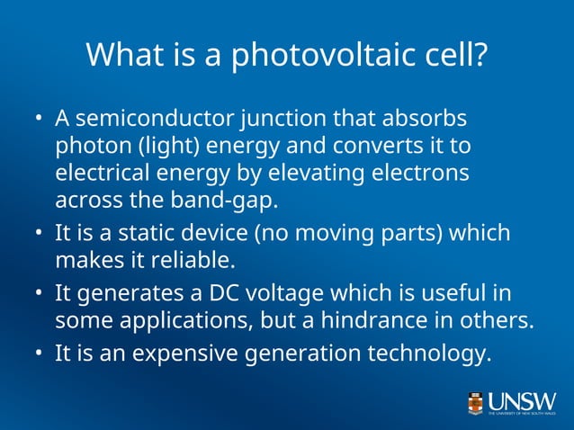 PV Photovoltaic/solar cells/to the Grid .ppt