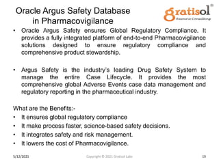 Pharmacovigilance Training in Oracle Argus Safety Database | PPSX