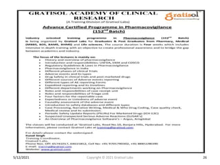 Pharmacovigilance Training in Oracle Argus Safety Database | PPSX