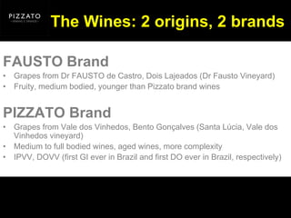 Pizzato's Fausto wines | PPT