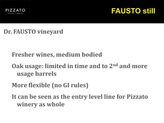 Pizzato's Fausto wines | PPT