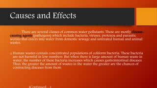 Water pollution | PPTX