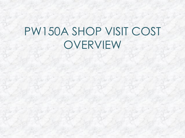 Pw150 a sv cost drivers tmm - part-1 | PPT