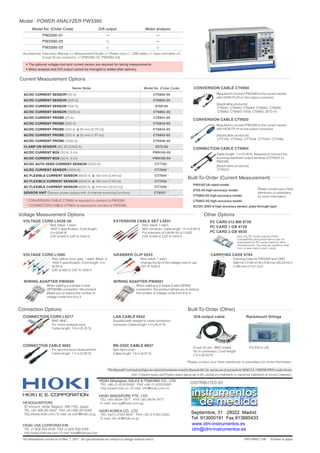 POWER ANALYZER HIOKI PW3390 - Instrumentos de Medida S.L. | PDF