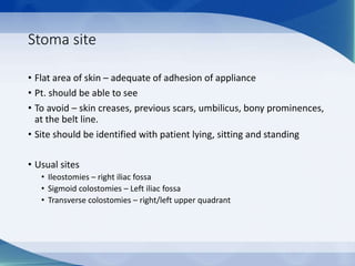 Stoma management | PPTX