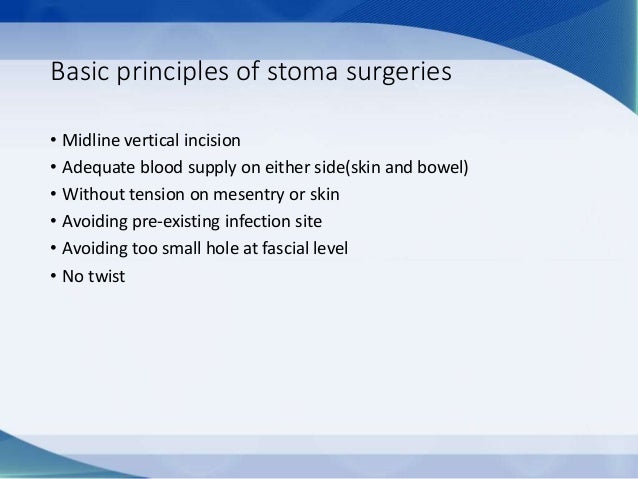 Stoma management