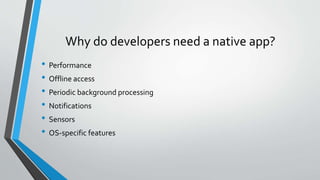 Introduction to Progressive Web App | PPTX