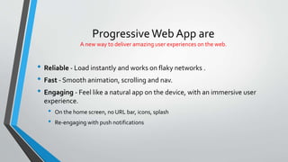Introduction to Progressive Web App | PPTX